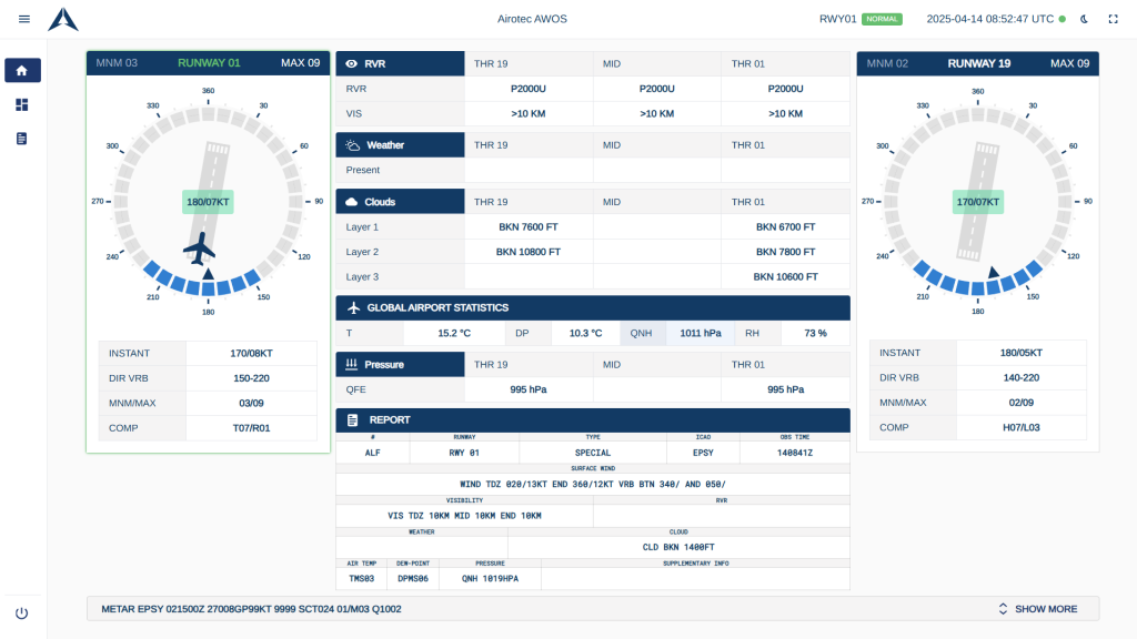 Automated Weather Observing System (AWOS) – Observator