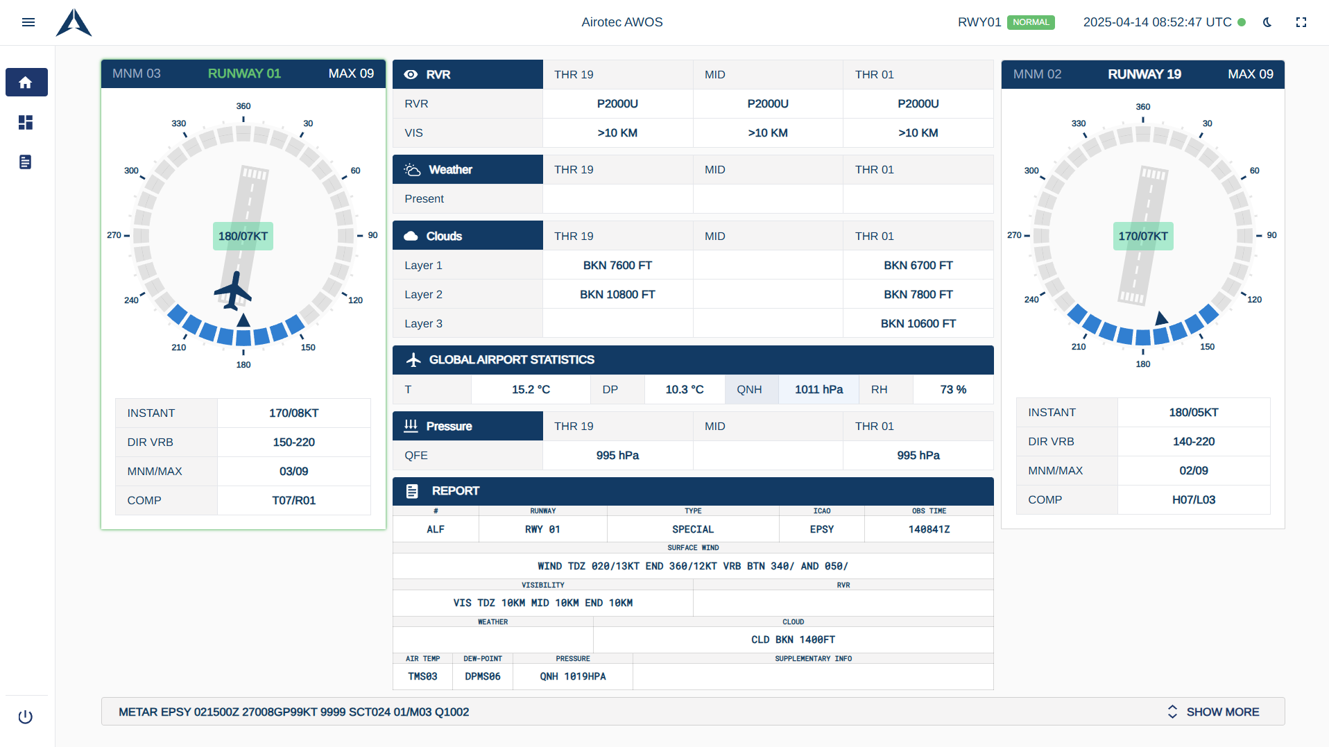 Automated Weather Observing System (AWOS) – Observator